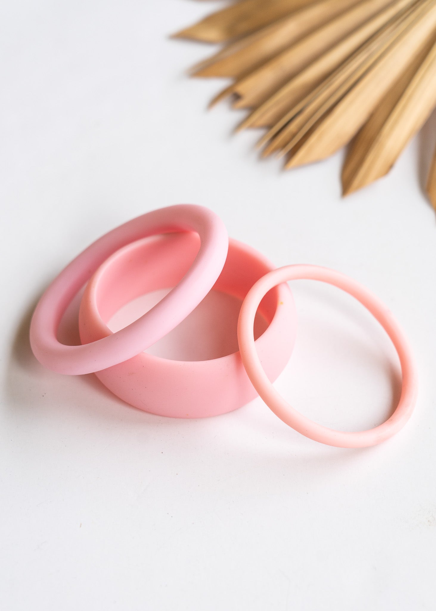 Light Pink Resin Bangles – Bali Queen