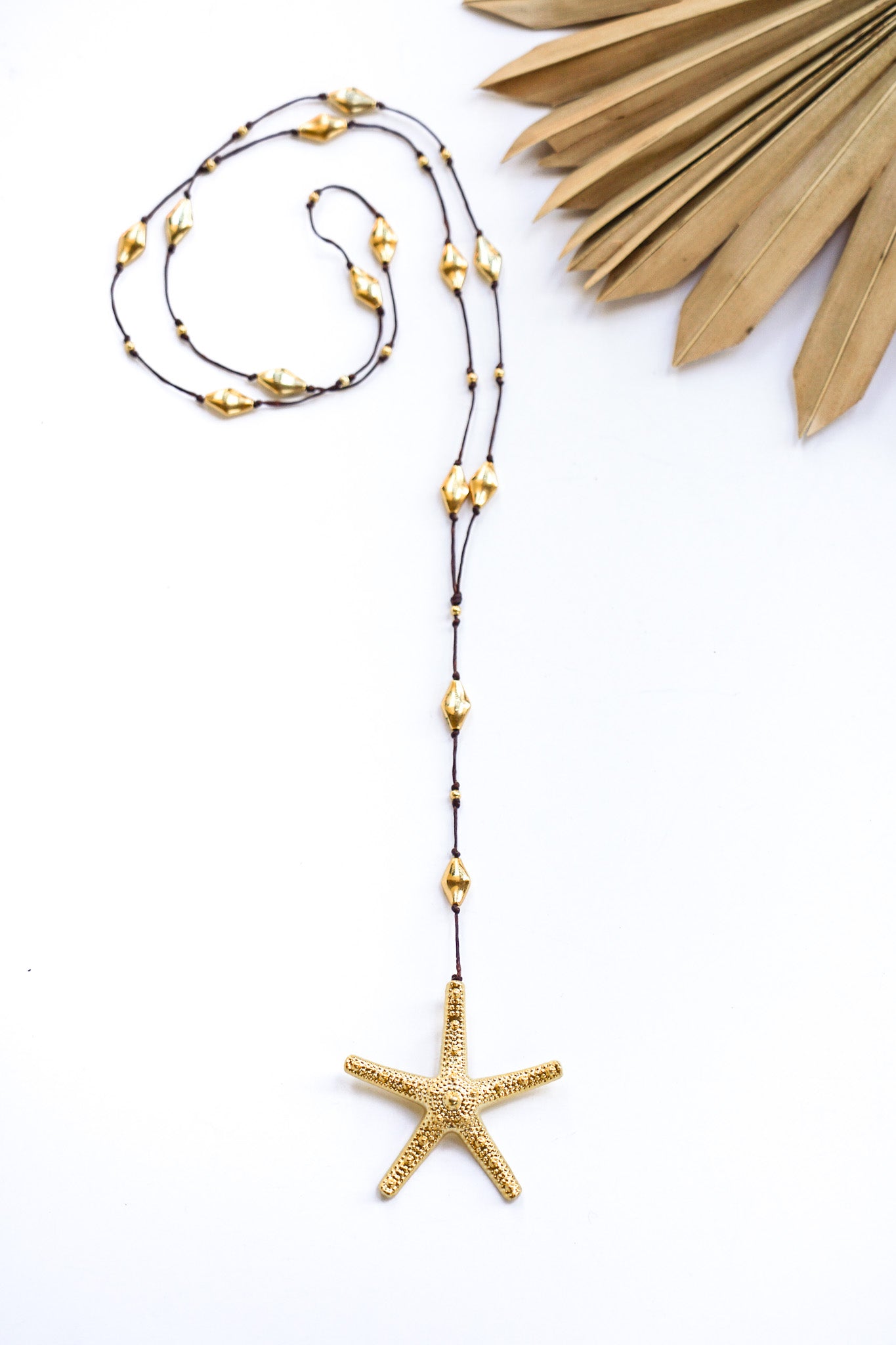 Bumpy Starfish Gold Alloy Necklace – Bali Queen