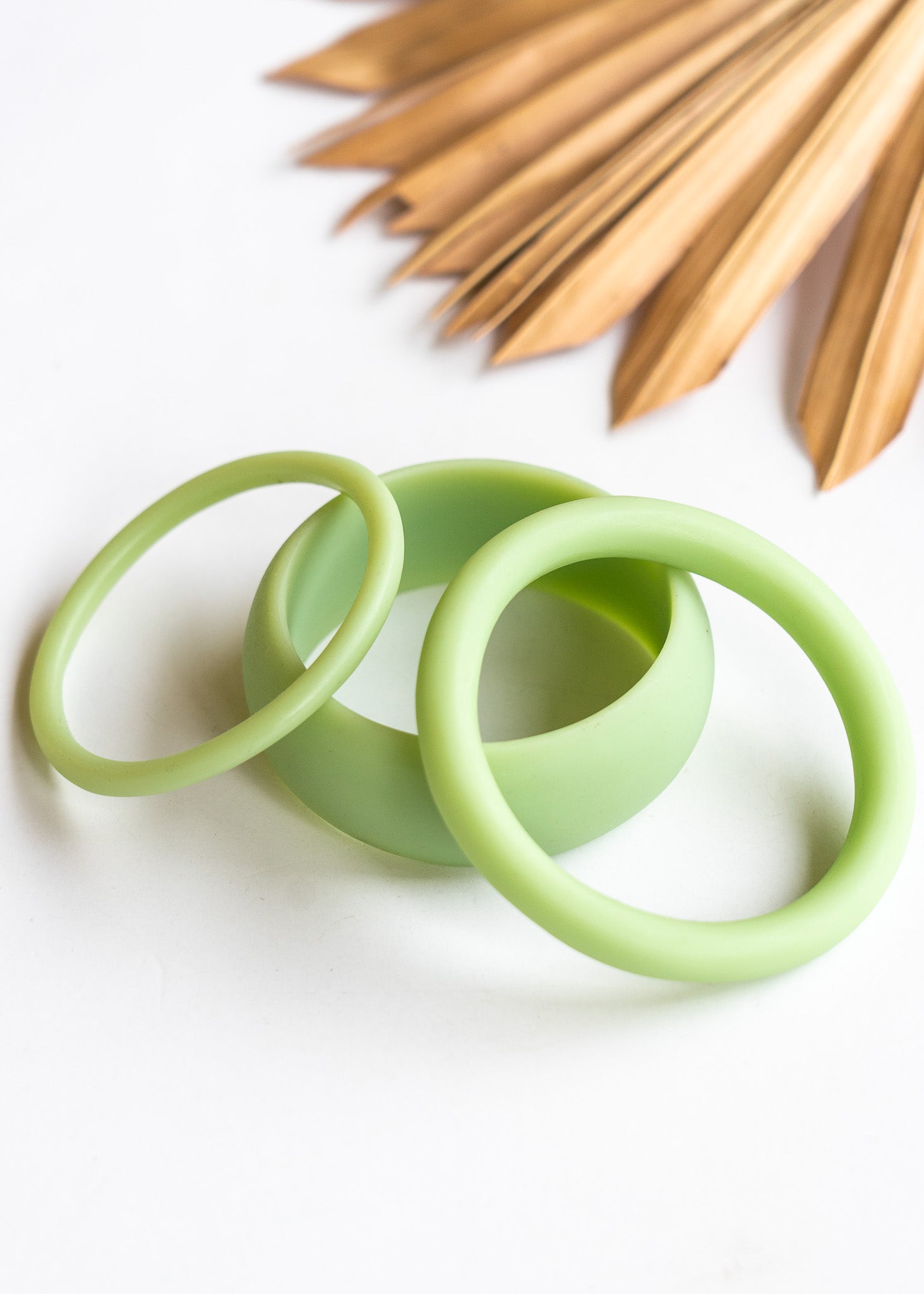 Lime Resin Bangles – Bali Queen
