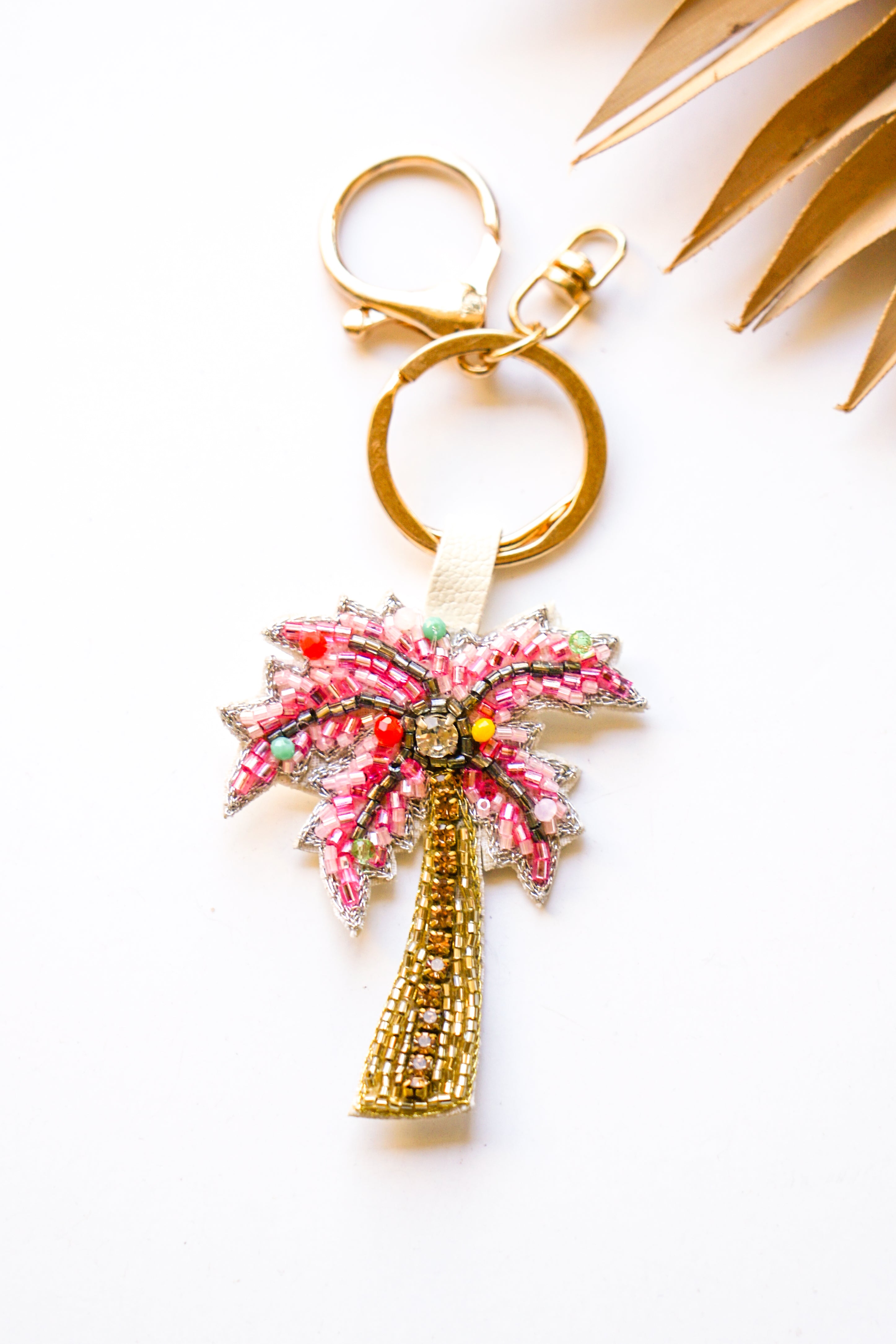 Pink Palms Keychain – Bali Queen