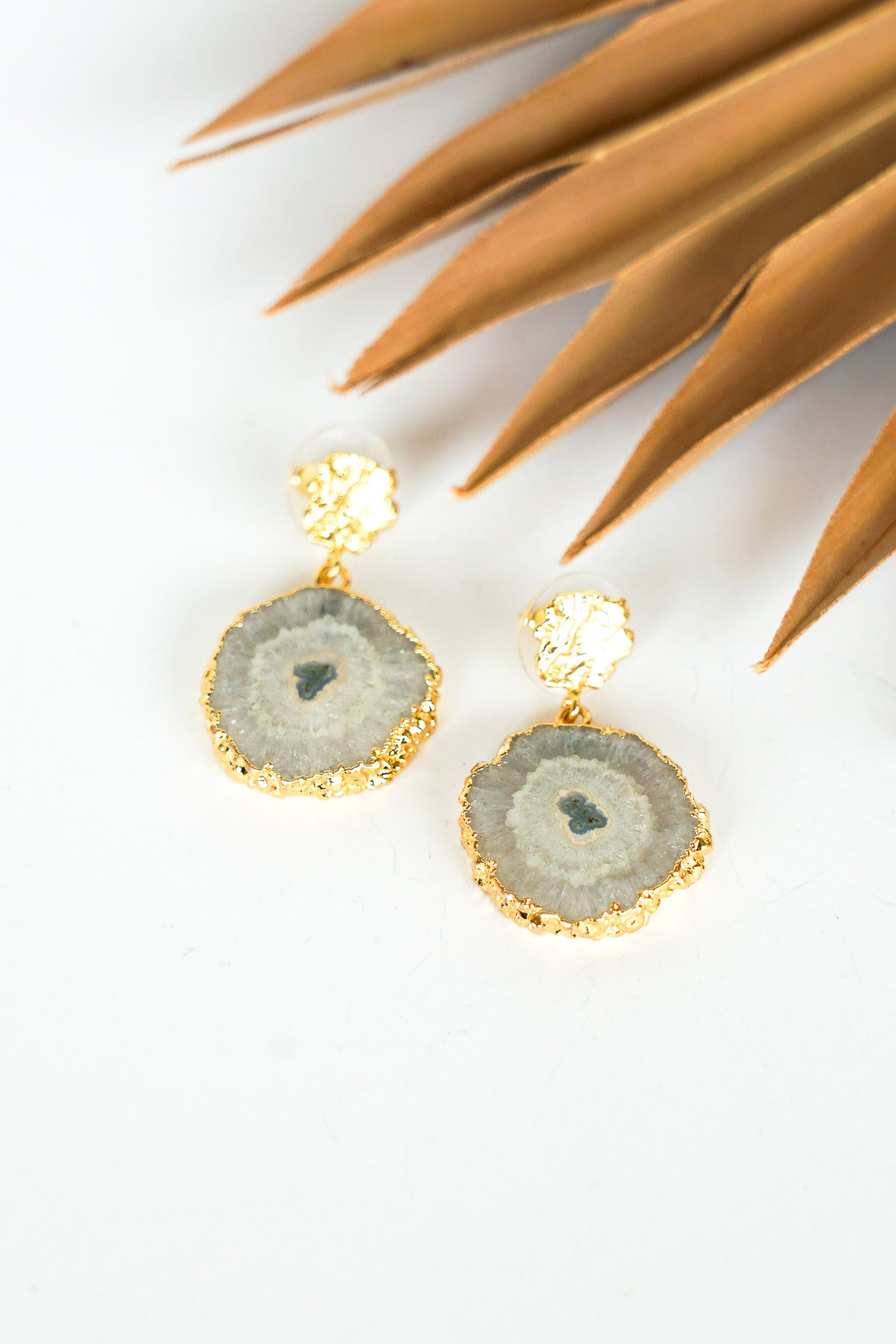 Dasha Smoky Quartz Halo Earring – Bali Queen
